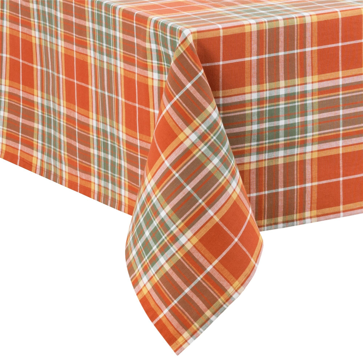 Click here for Threadmade Hawley Plaid Harvest Cotton Tablecloth prices