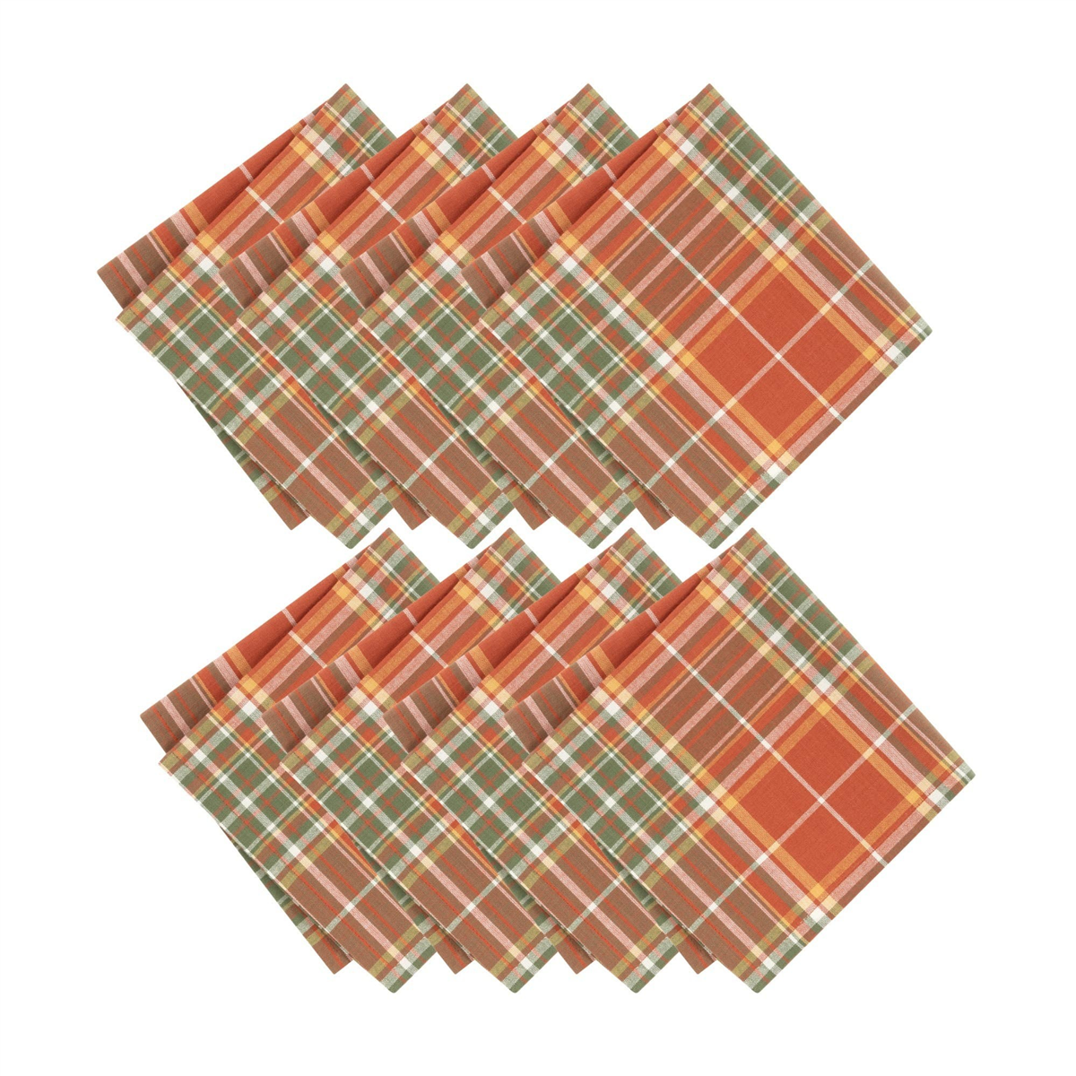 Click here for Threadmade Hawley Plaid Harvest Napkins - Set of 8 prices