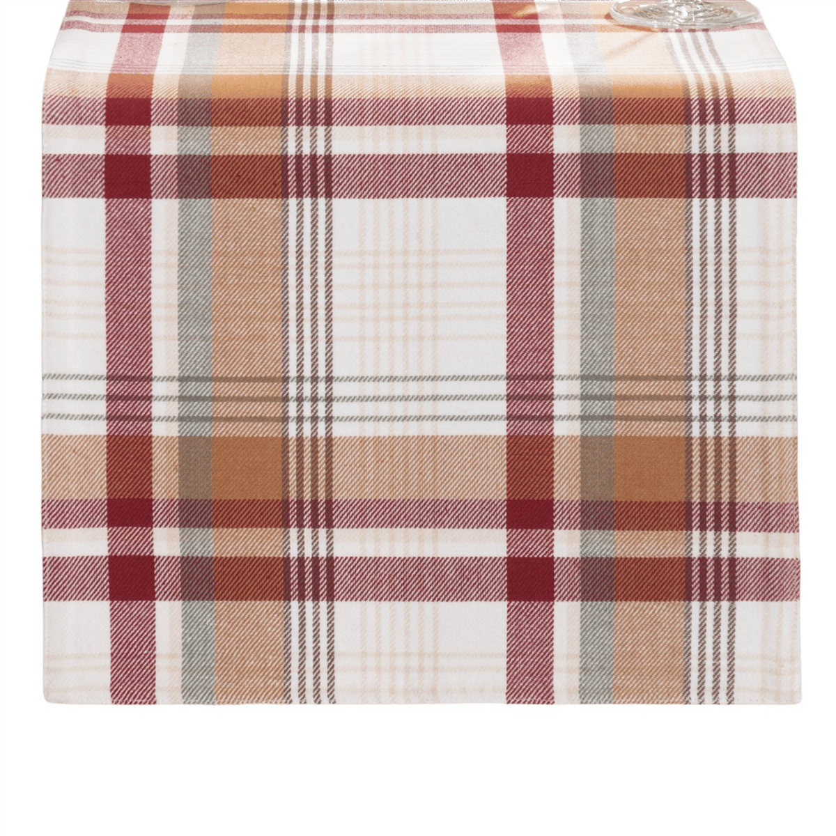Click here for Threadmade Seneca Plaid Harvest Cotton Table Runne... prices