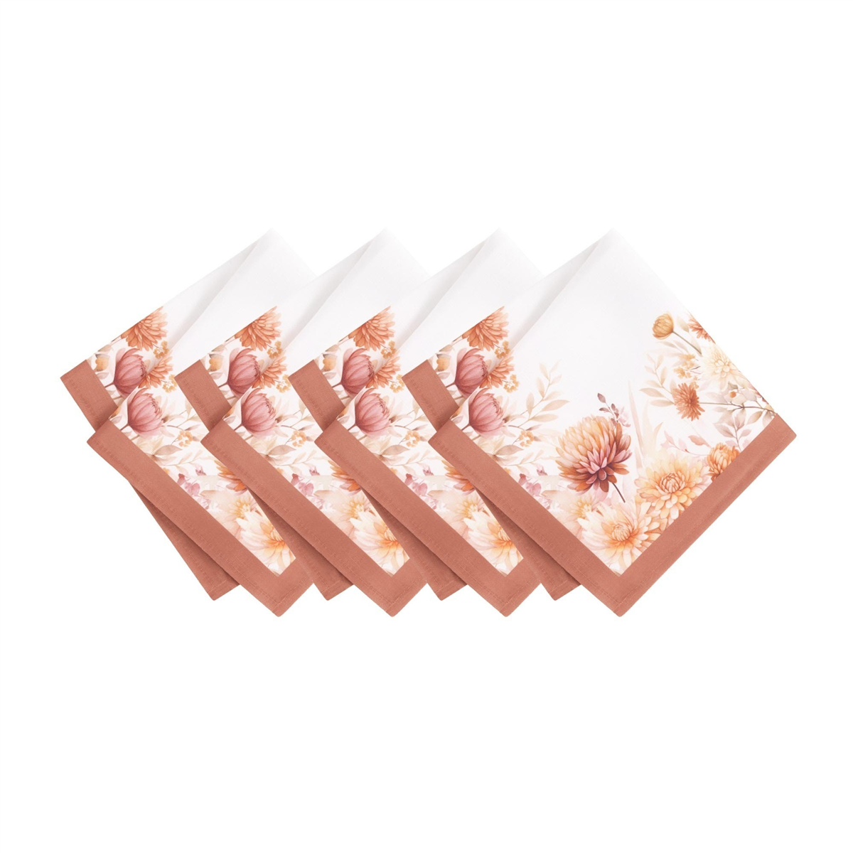 Click here for Threadmade Autumn Blooms Napkins - Set of 4 prices
