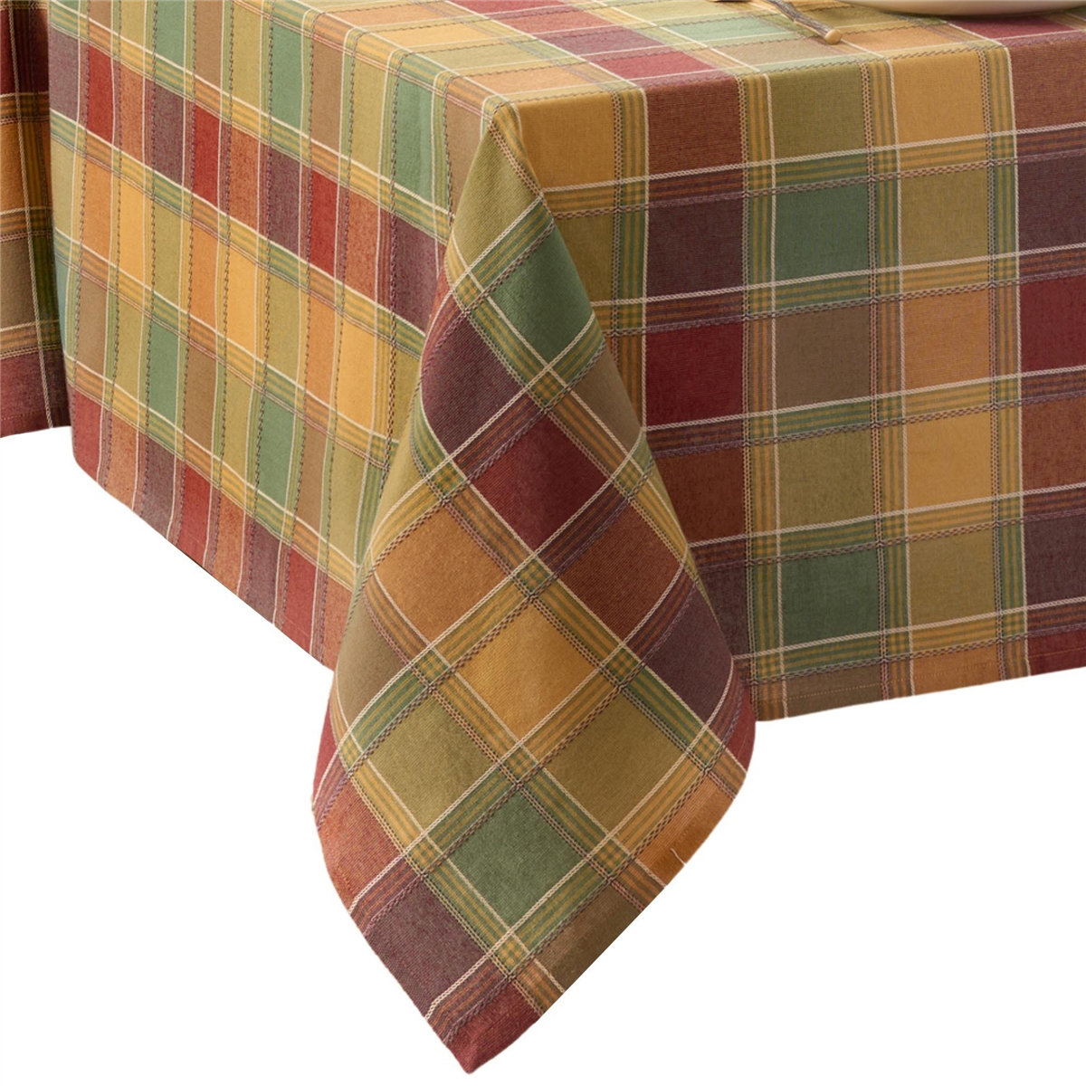 Click here for Threadmade Autumn Acres Plaid Tablecloth prices