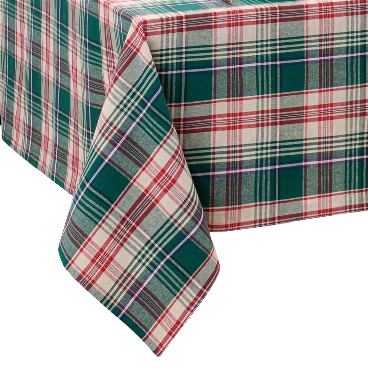 Click here for Threadmade Holiday Fireside Plaid Tablecloth prices