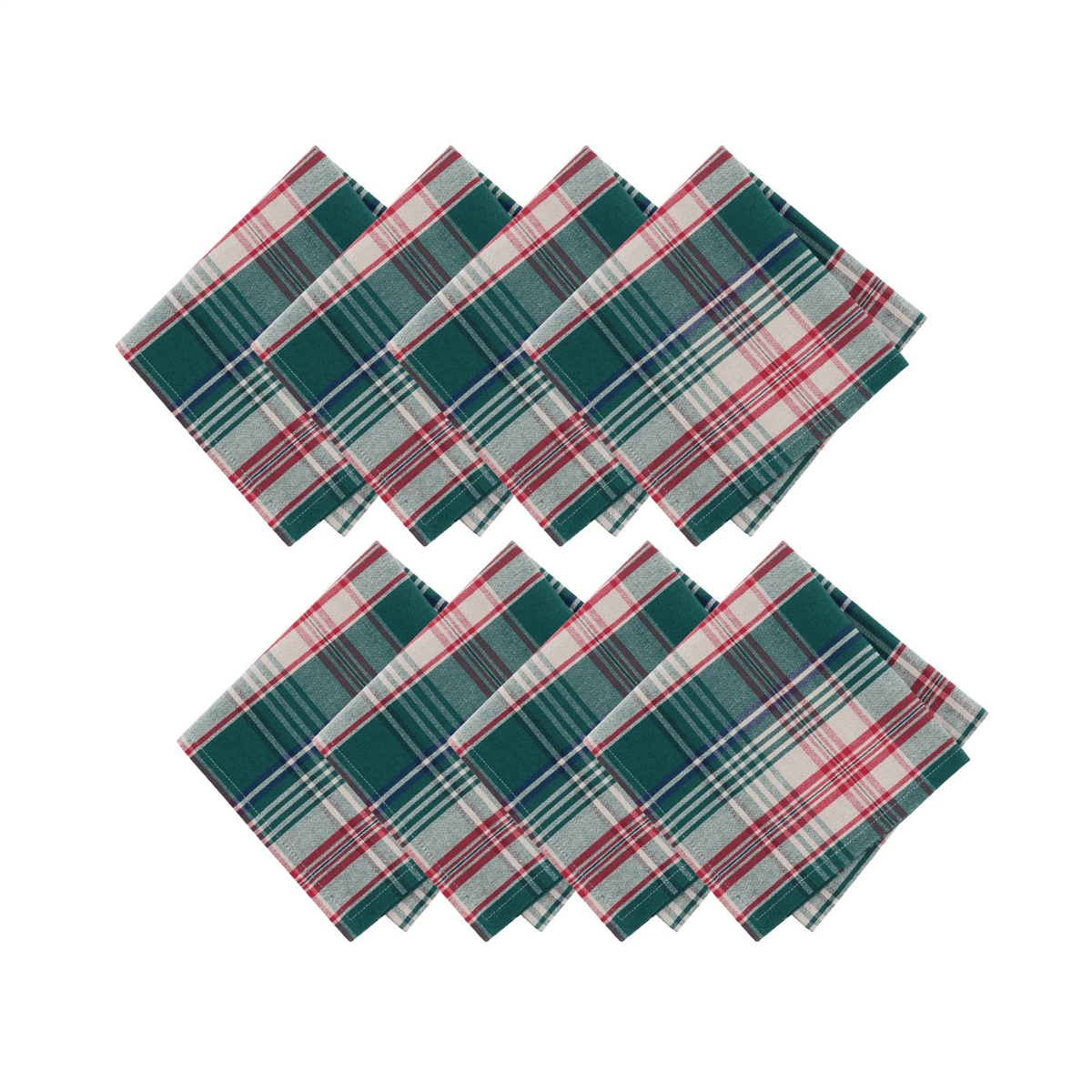 Click here for Threadmade Holiday Fireside Plaid Napkins - Set of... prices