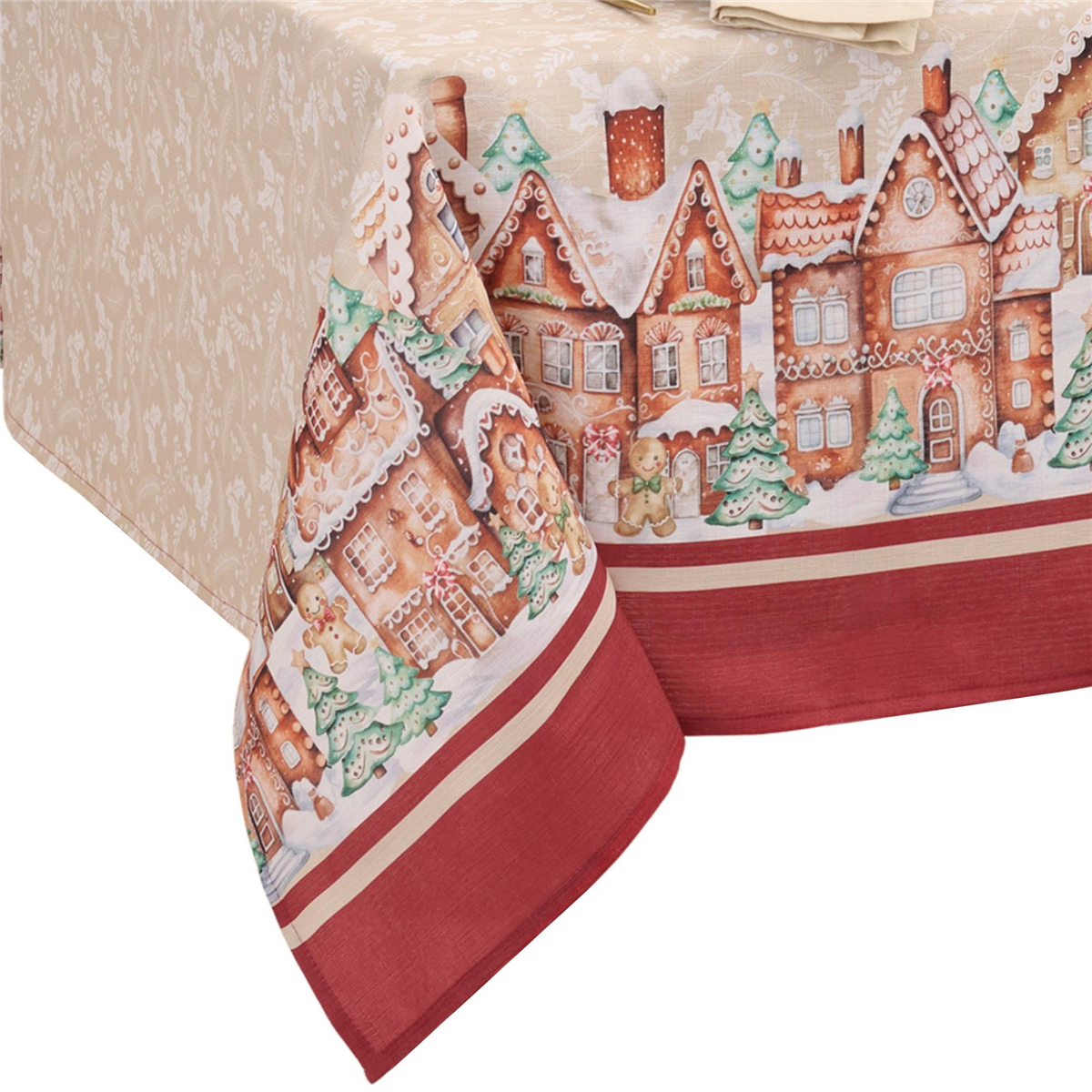 Click here for Threadmade Gingerbread Bliss Tablecloth prices