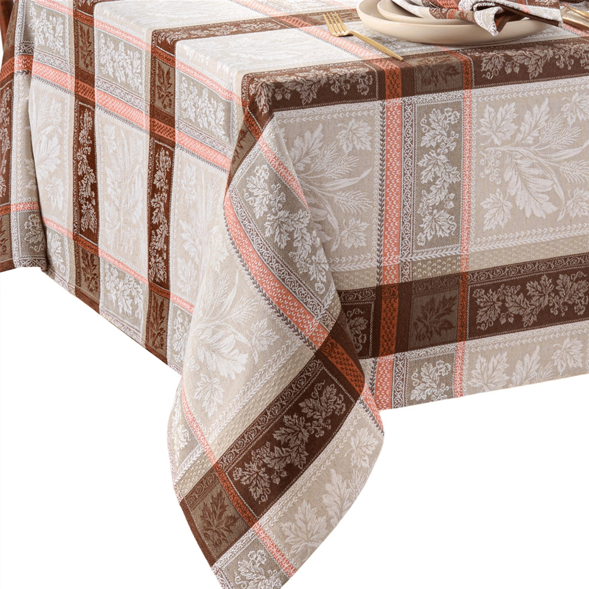 Click here for Threadmade Windswept Harvest Jacquard Tablecloth prices