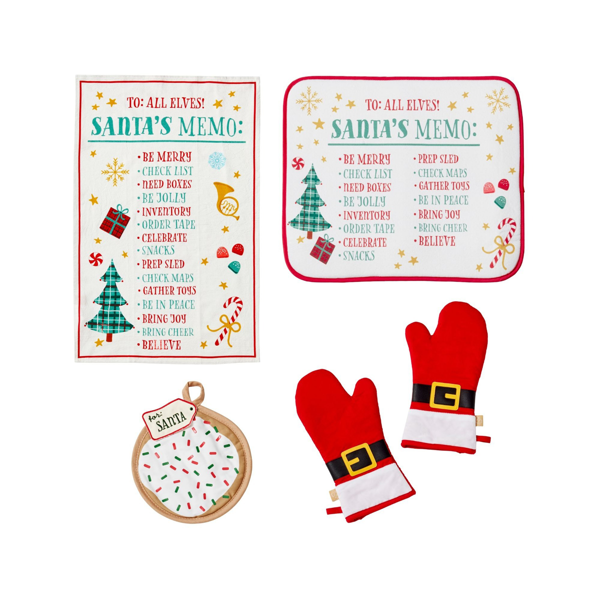Click here for Lenox(R) Santas Coming 5-Piece Kitchen Gift Set prices