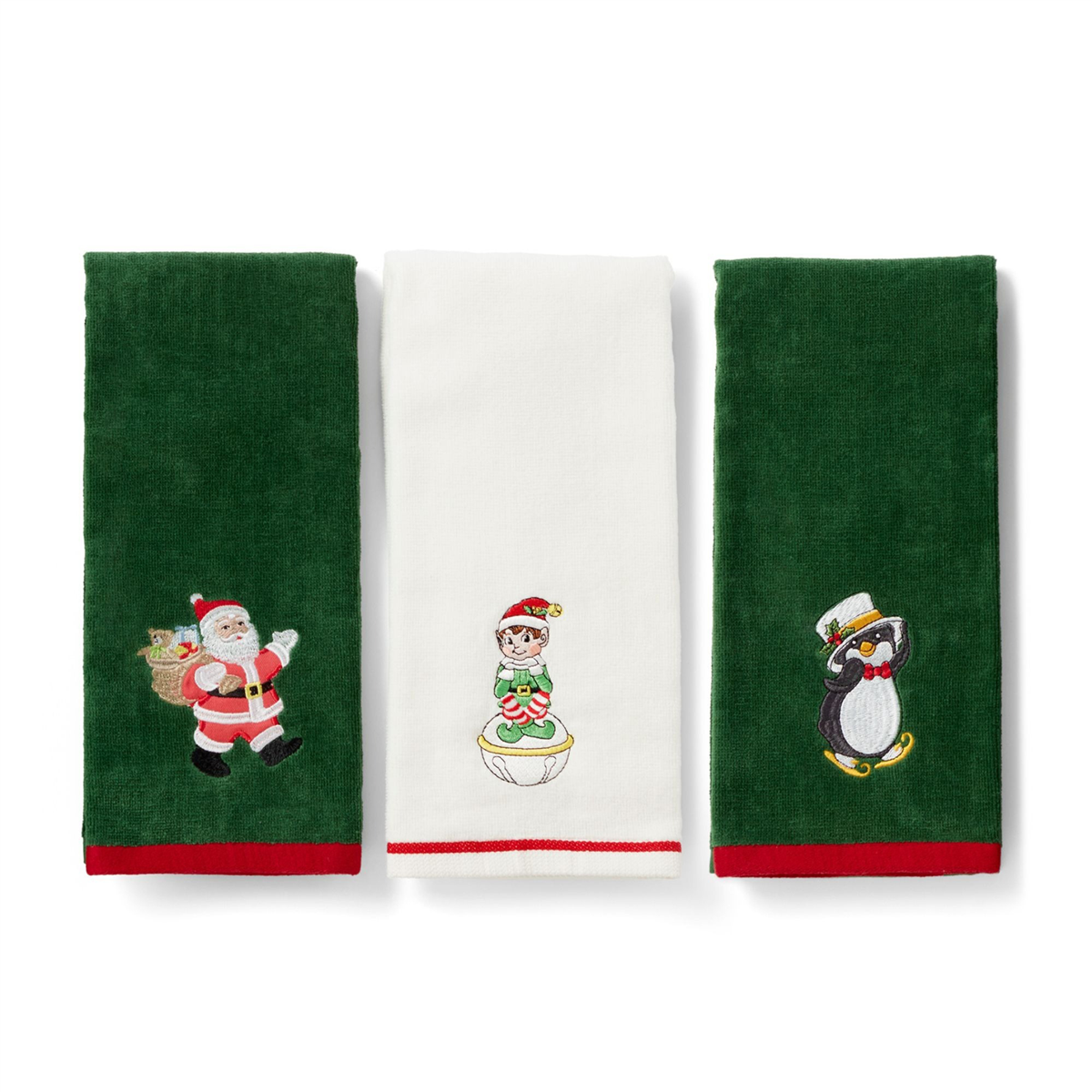 Click here for Lenox(R) Holiday Elf + Santa + Penguin Kitchen Tow... prices