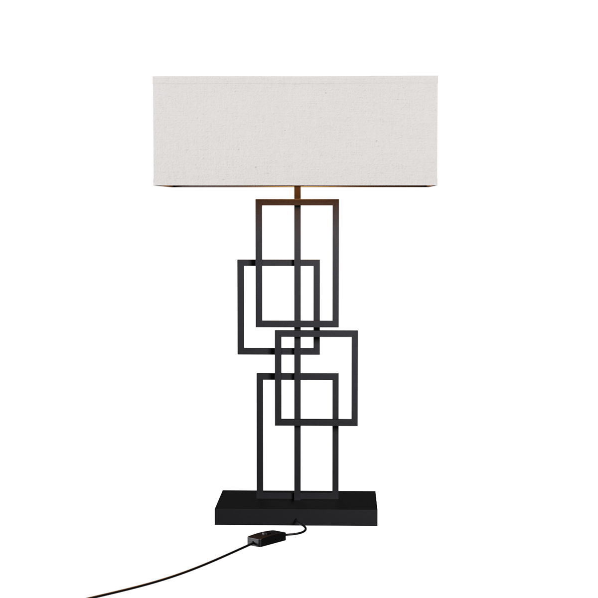 Click here for Infibrite 27in. Geometric Chic Table Lamp with Squ... prices
